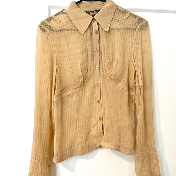 L.A.M.B. | Tops | Lamb By Gwen Stefani 0 Silk Blouse Boudoir Collection ...